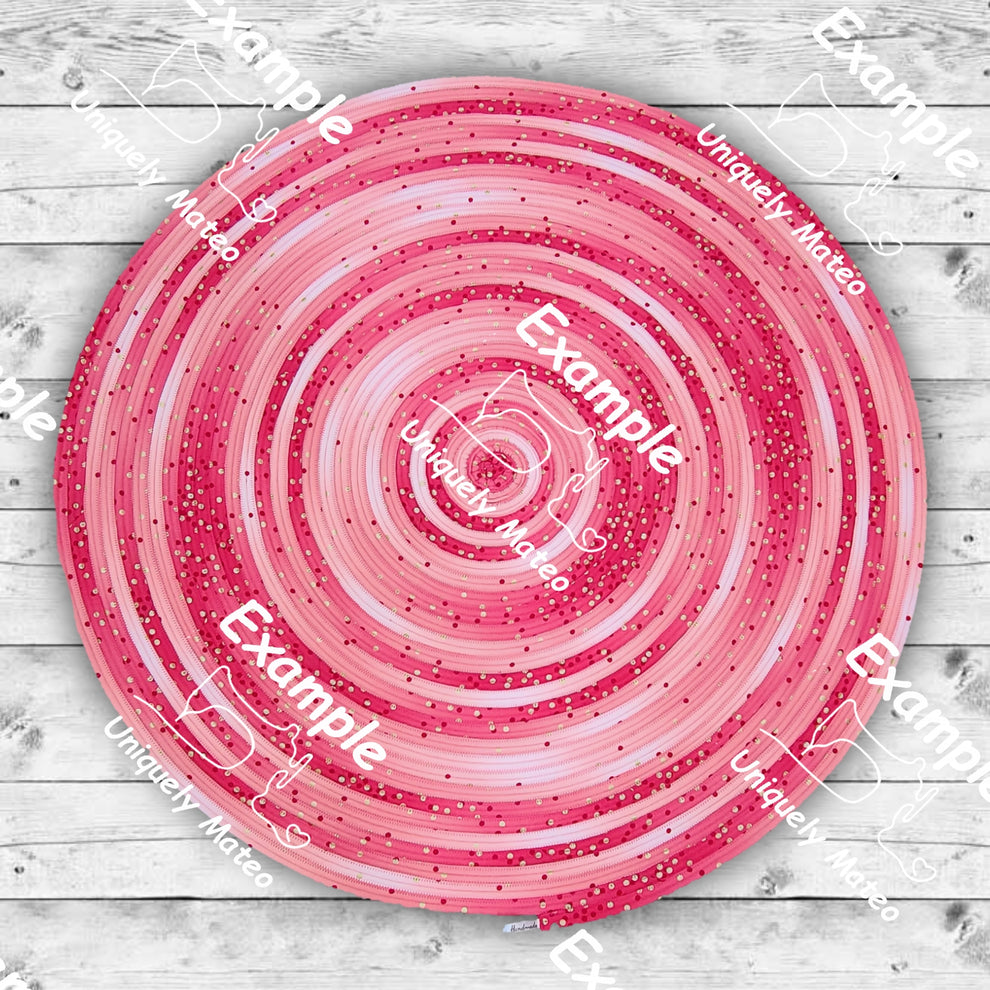Custom Circle Jelly-Roll Rug – uniquelymateo